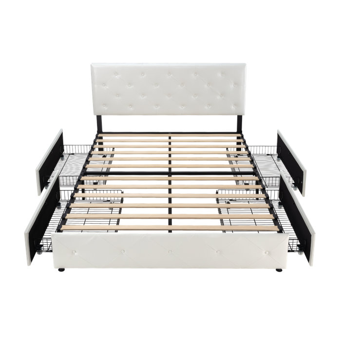 Mercury Row® Silvester Upholstered Platform Storage Bed And Reviews Wayfair